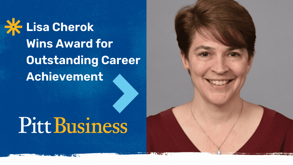 Lisa Cherok Wins Award for Outstanding Career Achievement - Pitt Business